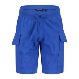 Cargobermudas Blue Seven, Jungen, Gr. 104, N-Gr, ocean, Jersey, Obermaterial: 100% Baumwolle, unifarben, Basic knieumspielend, Hosen