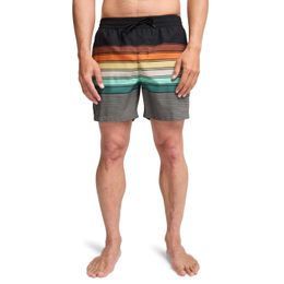 Boardshorts Billabong "All Day Stripe Layback", Herren, Gr. L, schwarz print, Obermaterial: 100% Microfaser;, Hosen