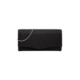 Clutch Tamaris "Clutch TAS Amalia Stars", Damen, Gr. B/H/T: 25,5cm x 13cm x 6,5cm 0, schwarz (schwarz 100), Polyester, Taschen
