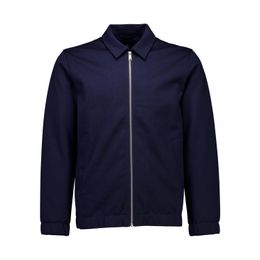 Fellimitatjacke LINDBERGH "Casual Jacke Relaxed Fit", Herren, Gr. XXL, blau (navy mix), Obermaterial: 75% Polyester, 22% Viskose, 3% Elasthan; Futter: 95% Polyester, 5% Elasthan, l&auml;ssig geschnitten, Jacken