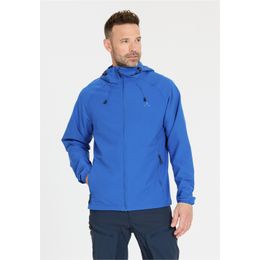Softshelljacke WHISTLER "Kodie", Herren, Gr. 4XL, blau, 92% Polyester, 8% Elasthan, unifarben, normal, hoch geschlossener Ausschnitt, Jacken Softshelljacke, mit atmungsaktiver Funktion
