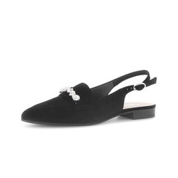 Slingpumps Gabor "Slingpumps", Damen, Gr. 37,5, schwarz, Schuhe Slingpumps
