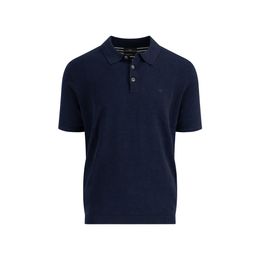Poloshirt Fynch-Hatton, Herren, Gr. XL, blau (navy), Jersey, Obermaterial: 100% Baumwolle, bestickt, unifarben, regular fit taillenbedeckt, Rundhals, gerader Abschluss, Shirts, mit Logo-Stickerei