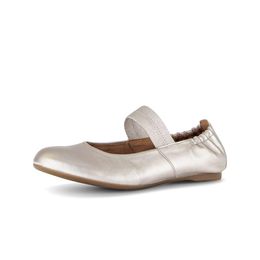 Ballerina Gabor "Eleganter Ballerina", Damen, Gr. 37,5, gold, Schuhe Ballerina