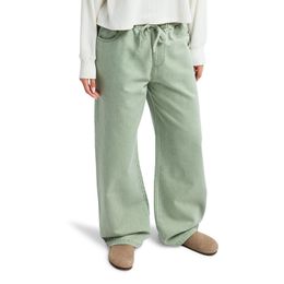 Loose-fit-Jeans Roxy "Saltwater Color Mid", Damen, Gr. 27S, olivgr&uuml;n, Obermaterial: 100% Baumwolle., Jeans