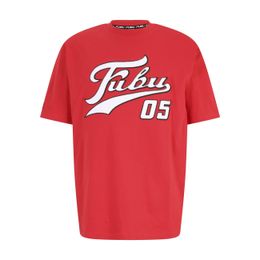 Fubu Damen T-Shirt "Fubu FBMQ12111RED Fubu Varsity T-Shirt"rot, wei&szlig;, schwarz, Gr. S, bedruckt, 100% Baumwolle, Shirts