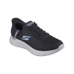 Wanderschuh Skechers "Freizeitschuhe 216324-BKGY Skechers Go Walk", Damen, Gr. 45,5, schwarz, Obermaterial: 100% Textilmaterial TEXMAT., Schuhe Wanderschuh