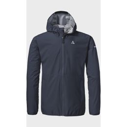 Sch&ouml;ffel Outdoorjacke SCH&Ouml;FFEL "Jacket Style Migandi MNS", Herren, Gr. 54, blau (8820, blau), Oberstoff: 100% Polyester; (Membran: Thermoplastisches Polyurethan), regular fit, hoch geschlossener Ausschnitt, Jacken Outdoorjacke