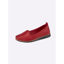 Slipper Andrea Conti, Damen, Gr. 42, rot, Glattleder, Leder, Schuhe Slipper