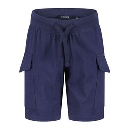 Cargobermudas Blue Seven, Jungen, Gr. 128, N-Gr, ultramarin, Jersey, Obermaterial: 100% Baumwolle, unifarben, Basic knieumspielend, Hosen