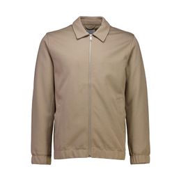Fellimitatjacke LINDBERGH "Casual Jacke Relaxed Fit", Herren, Gr. L, sand mix, Obermaterial: 75% Polyester, 22% Viskose, 3% Elasthan; Futter: 95% Polyester, 5% Elasthan, l&auml;ssig geschnitten, Jacken