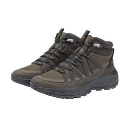 Wanderschuh Jack Wolfskin "WILD HIKE TEXAPORE MID M", Herren, Gr. 41, obsidian moss, Synthetik, Schuhe Wanderschuh, wasserdicht, Trekkingschuh