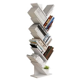 Standregal Vcm "Holz Aufbewahrung Stand Regal B&uuml;cher Nulis XL", wei&szlig;, B:40cm T:20cm, Regale, Standregal