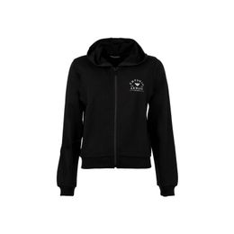 Sweatshirt Emporio Armani "Sweatjacke ICONIC LIGHT TERRY 1er Pack", Damen, Gr. M, schwarz, Obermaterial: 60% Baumwolle CO. 40% Polyester PES., Sweatshirts Sweatshirt