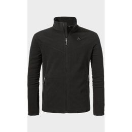 Sch&ouml;ffel Fleecejacke SCH&Ouml;FFEL "Fleece Jk Style Qutang MNS", Herren, Gr. 52, schwarz (9990, schwarz), Oberstoff: 100% Polyester, regular fit, hoch geschlossener Ausschnitt, Jacken Fleecejacke