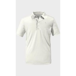 Sch&ouml;ffel Poloshirt SCH&Ouml;FFEL "CIRC Polo Shirt Tauron M", Herren, Gr. 56, grau (9180, grau), Oberstoff: 100% Polyester, V-Ausschnitt, Shirts Poloshirt