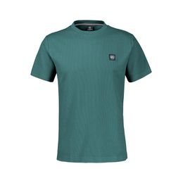 T-Shirt Lerros "T-Shirt mit Waffelstruktur in grossen Gr&ouml;&szlig;en", Herren, Gr. 5XL, soft teal, 100% Baumwolle, Rundhals, Shirts T-Shirt