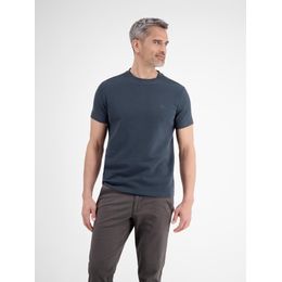 T-Shirt Lerros "Herren T-Shirt in Strukturqualit&auml;t", Herren, Gr. XL, blau (classic navy), 99% Baumwolle, 1% Elasthan, Rundhals, Shirts T-Shirt
