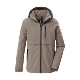 G.I.G.A. by Killtec Funktionsjacke "GS 78 MN JCKT", Herren, Gr. M, sand, Oberseite: 100% Polyester;R&uuml;ckseite: 100% Polyester;Futter: 100% Polyester, G.I.G.A. DX BY KILLTEC, Jacken Funktionsjacke, Wasserdichte, atmungsaktive Jacke mit abnehmbarer Kapuze