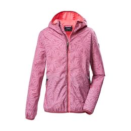 Funktionsjacke Killtec "KOS 163 GRLS JCKT", Kinder, Gr. 128, pink, Obermaterial: 100% Polyester;Futter: 100% Polyester, Jacken Funktionsjacke, Leichte, wasserdichte M&auml;dchenjacke mit reflektierenden Elementen
