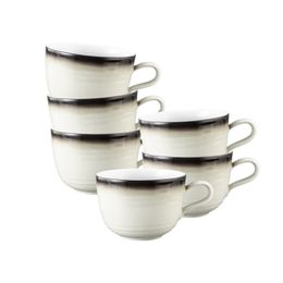 Tasse Seltmann Weiden "Milchkaffeetassen Terra 400 ml 6er Set", bunt (corso), 6 tlg., Porzellan, Trinkgef&auml;&szlig;e, Tasse