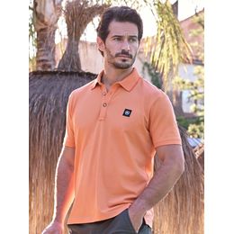 Poloshirt Lerros "Poloshirt f&uuml;r Herren, sportiv und bequem", Herren, Gr. M, pale papaya, 97% Baumwolle, 3% Elasthan, ohne Ausschnitt, Shirts Poloshirt