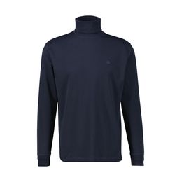 Sweatshirt Lerros "Langarmshirt mit Rollkragen in &Uuml;bergr&ouml;&szlig;en", Herren, Gr. 4XL, blau (classic navy), 100% Baumwolle, Sweatshirts Sweatshirt