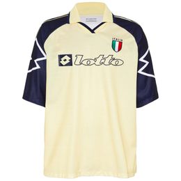 Fu&szlig;balltrikot Lotto, Herren, Gr. XXL (60/62), pastel gelb, 100% Polyester, mehrfarbig, loose fit, V-Ausschnitt, Trikots Fu&szlig;balltrikot