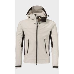Sch&ouml;ffel Outdoorjacke SCH&Ouml;FFEL "Softshell Jk Style Blaueis MNS", Herren, Gr. 56, beige (9040, natur), Oberstoff: Aussenseite: 100% Polyester, Innenseite: 100% Polyester; (Membran: Thermoplastisches Polyurethan); Oberstoff Einsatz: 88% Nylon, 12% Elasthan, regular fit, hoch geschlossener Ausschnitt, Jacken Outdoorjacke