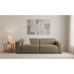 3-Sitzer OTTO HOME "Koa, 228 cm, Modulsofa in Cord, Chenille, Struktur, Webstoff", braun, B:228cm H:88cm T:98cm, 100% Polyester, Sofas, 3-Sitzer, Designsofa, weicher Lounge-Sitzkomfort, Welleunterfederung, bodentief