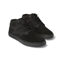 Outdoorschuh DC Shoes "Kalis Vulc Mid Wnt", Herren, Gr. 8,5(41), schwarz (schwarz, schwarz), Obermaterial:46% Leder, 36.2% Synthetikmaterial, 17.8% Microfaser;, Schuhe Outdoorschuh