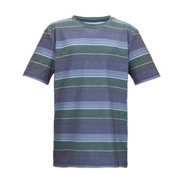 T-Shirt Killtec "KOS 131 BYS TSHRT", Jungen, Gr. 116, dunkelblau, Obermaterial: 65% Polyester, 30% Baumwolle, 5% Elasthan, Rundhals, Shirts T-Shirt, Farbenfrohes Streifendesign, ideal f&uuml;r warme Tage