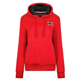 Geographical Norway Hoodie "Genifer" in Rot - 60% | Gr&ouml;&szlig;e M | Damen-sweatshirts-jacken
