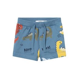 name it Sweatshorts "Himmel" in Blau/ Bunt - 38% | Gr&ouml;&szlig;e 62 | Babyhosen