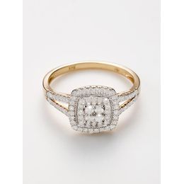 CARATELLI Gold-Ring "Newcastle" mit Diamanten - 72% | Gr&ouml;&szlig;e 56 | Schmuck