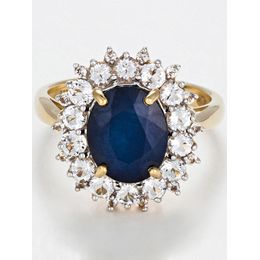CARATELLI Gold-Ring "Soleil Bleu" mit Edelsteinen - 69% | Gr&ouml;&szlig;e 59 | Schmuck
