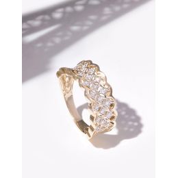CARATELLI Gold-Ring "Arlinda" mit Diamanten - 72% | Gr&ouml;&szlig;e 50 | Schmuck