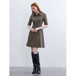 BGN Kleid in Schwarz/ Ocker - 82% | Gr&ouml;&szlig;e 38 | Damen-kleider