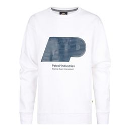 PETROL INDUSTRIES Sweatshirt in Wei&szlig; - 46% | Gr&ouml;&szlig;e 140 | Kinder-sweatshirts-jacken