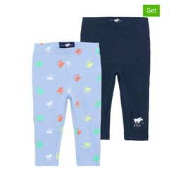 POLO SYLT 2er-Set: Leggings in Hellblau/ Dunkelblau - 51% | Gr&ouml;&szlig;e 86/92 | Babyhosen