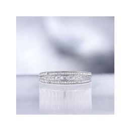 CARATELLI Wei&szlig;gold-Ring "Ces moments &Atilde; nous" mit Diamanten - 69% | Gr&ouml;&szlig;e 54 | Schmuck