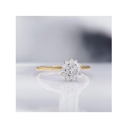 CARATELLI Gold-Ring "Rabia" mit Diamanten - 72% | Gr&ouml;&szlig;e 56 | Schmuck