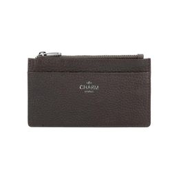 Charm Leder-Kartenetui in Braun - (B)13 x (H)7,5 x (T)1 cm - 56% | Portemonnaies-etuis