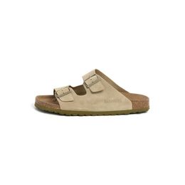 BABUNKERS Family Leder-Pantoletten in Khaki - 50% | Gr&ouml;&szlig;e 40 | Herren-hausschuhe