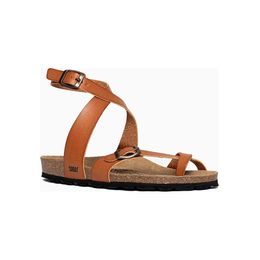 Sunbay Leder-Zehentrenner "Sabaneta" in Hellbraun - 69% | Gr&ouml;&szlig;e 36 | Damen-sandalen