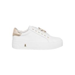 Patrizia Pepe Leder-Sneakers in Wei&szlig; - 59% | Gr&ouml;&szlig;e 40 | Damen-sneakers