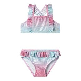 name it Bikini in Hellblau/ Pink - 44% | Gr&ouml;&szlig;e 86/92 | Baby-bademode