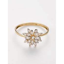CARATELLI Gold-Ring "Bouquet" mit Diamanten - 75% | Gr&ouml;&szlig;e 58 | Schmuck