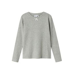 name it Longsleeve "Olene" in Hellgrau - 44% | Gr&ouml;&szlig;e 158/164 | Kinder-oberteile