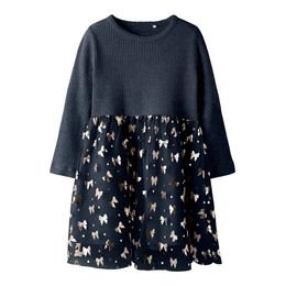 name it Kleid "Rosally" in Dunkelblau - 46% | Gr&ouml;&szlig;e 128 | Kinderkleider
